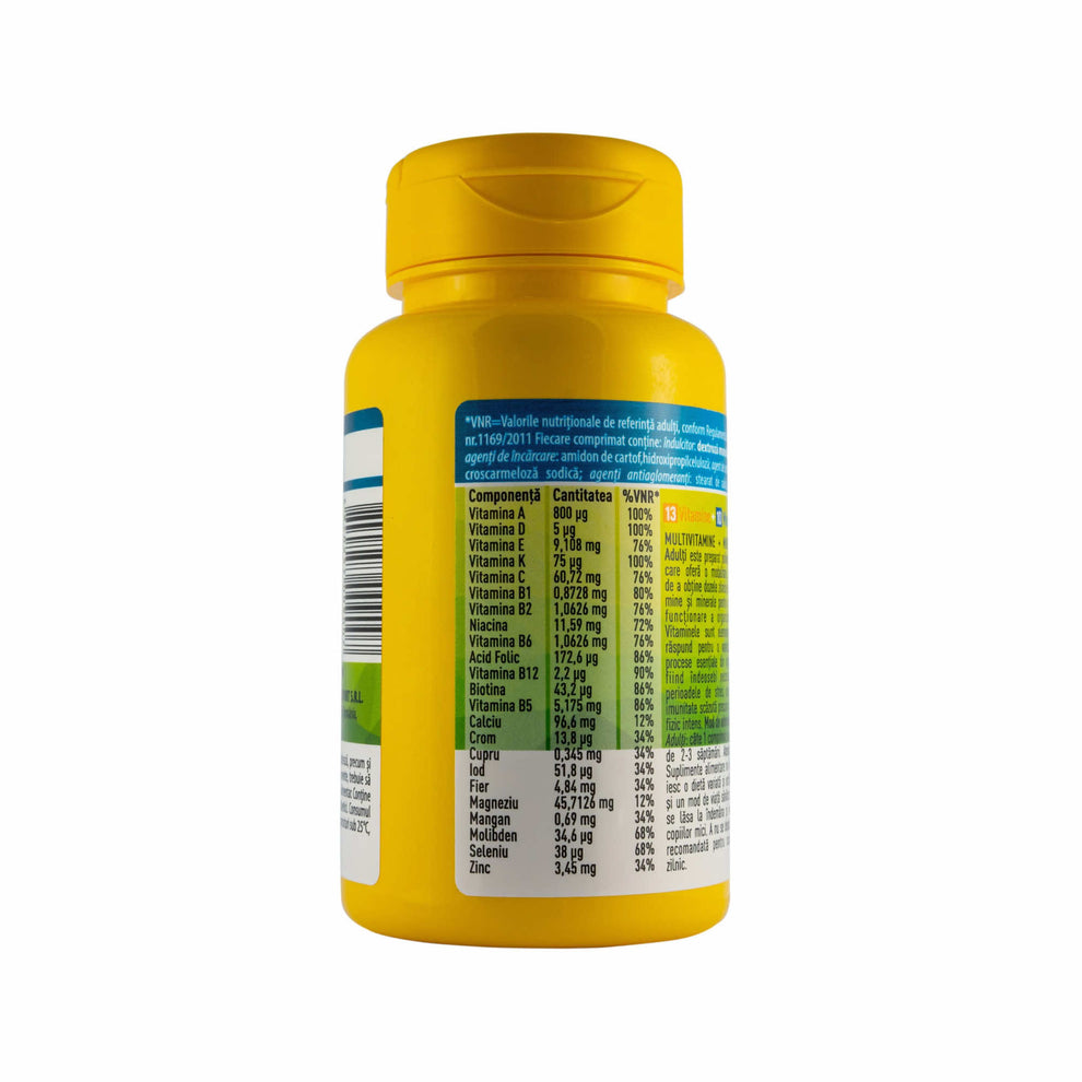 Multivitamine + Minerale pentru Adulți, 60 comprimate – RO - Herbal Therapy